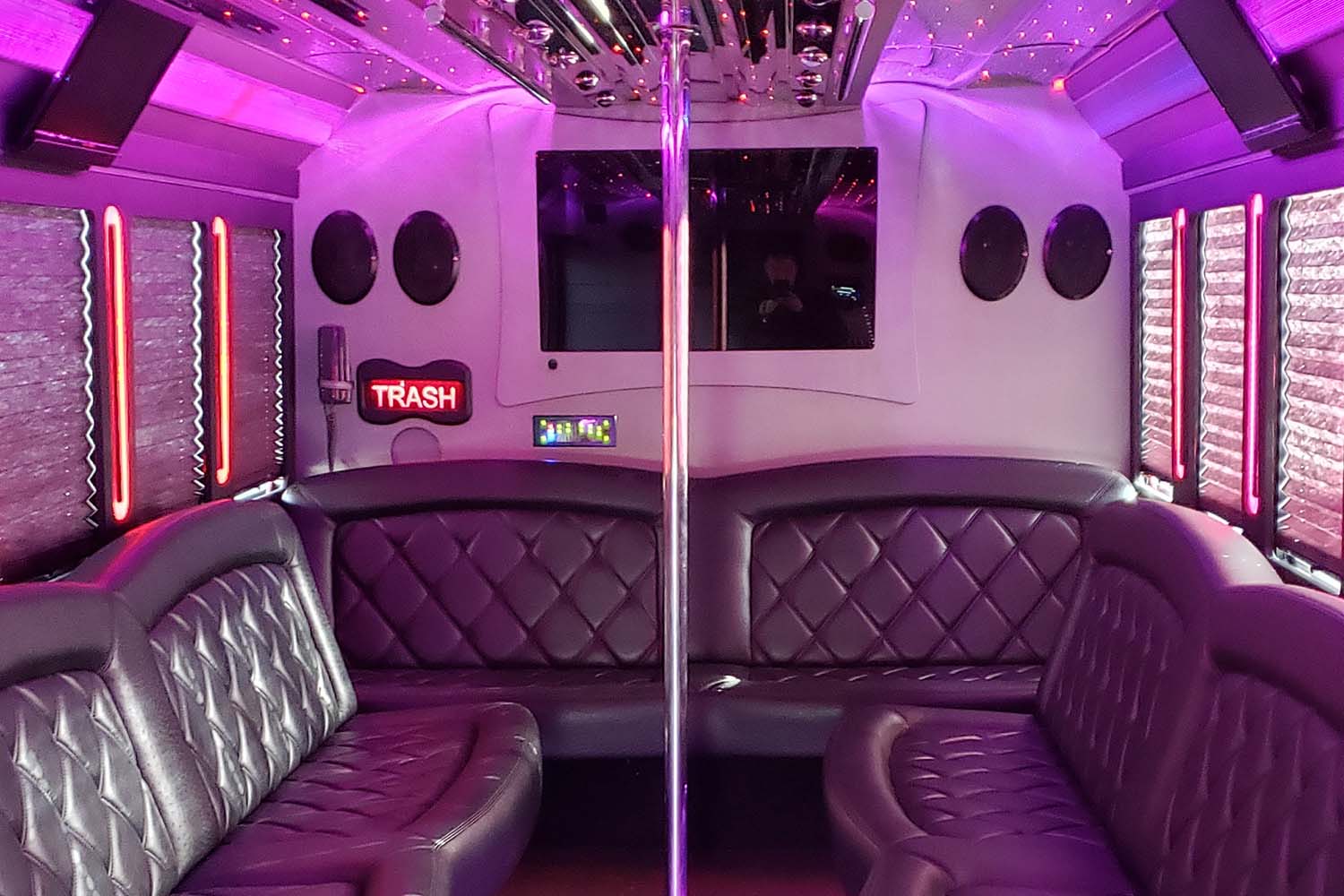 Midwest Coach Limo | The Onyx Party Bus - Sleek Modern Styling