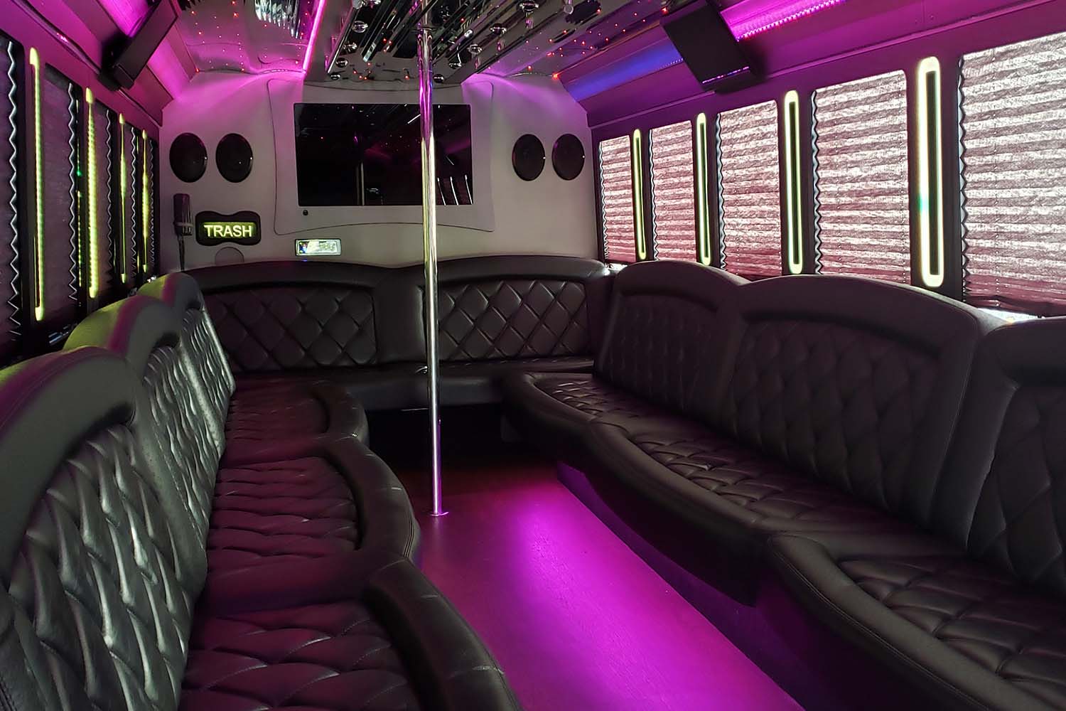 Midwest Coach Limo | The Onyx Party Bus - Sleek Modern Styling
