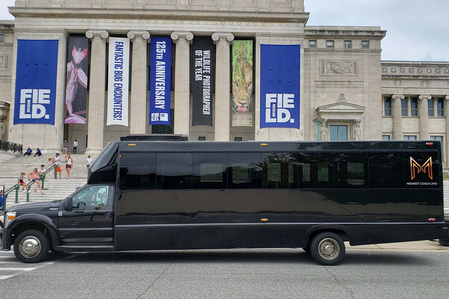 Midwest Coach Limo | The Onyx Party Bus - Sleek Modern Styling