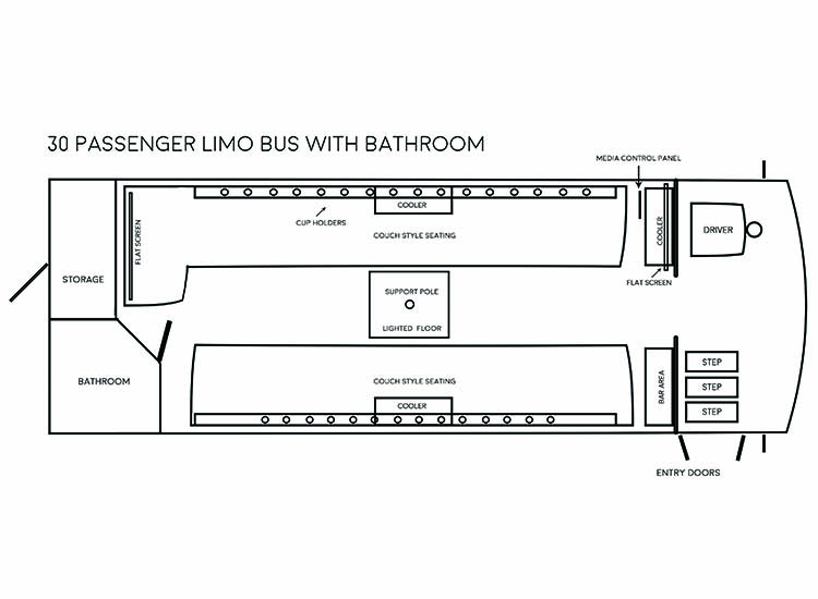 Midwest Coach Limo | The VIP Party Bus - A Bathroom on Board!